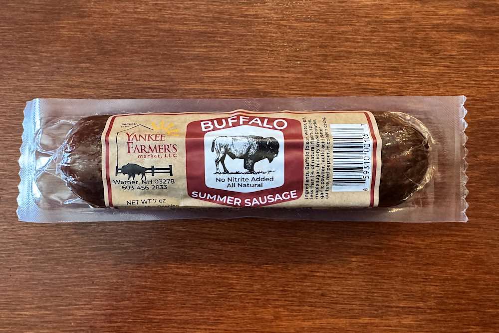 Buffalo / Bison Summer Sausage | Yankee Farmer's Market