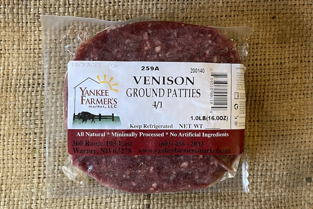 Venison Patties-Natural Venison Meat | Yankee Farmer's Market