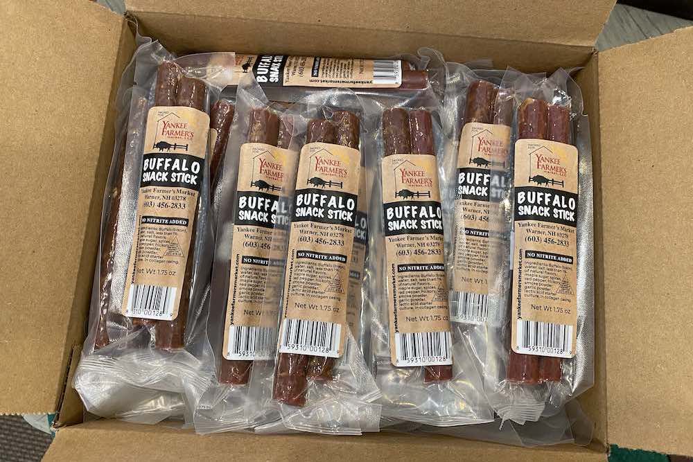 Buffalo Snack Sticks - Natural Bison | Yankee Farmer's Market